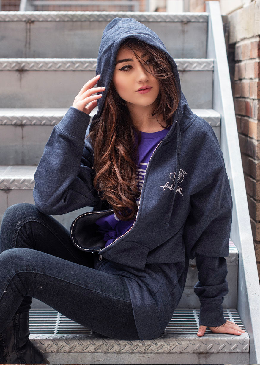 Hoodie - DARK Grey | Funk 'n Waffles